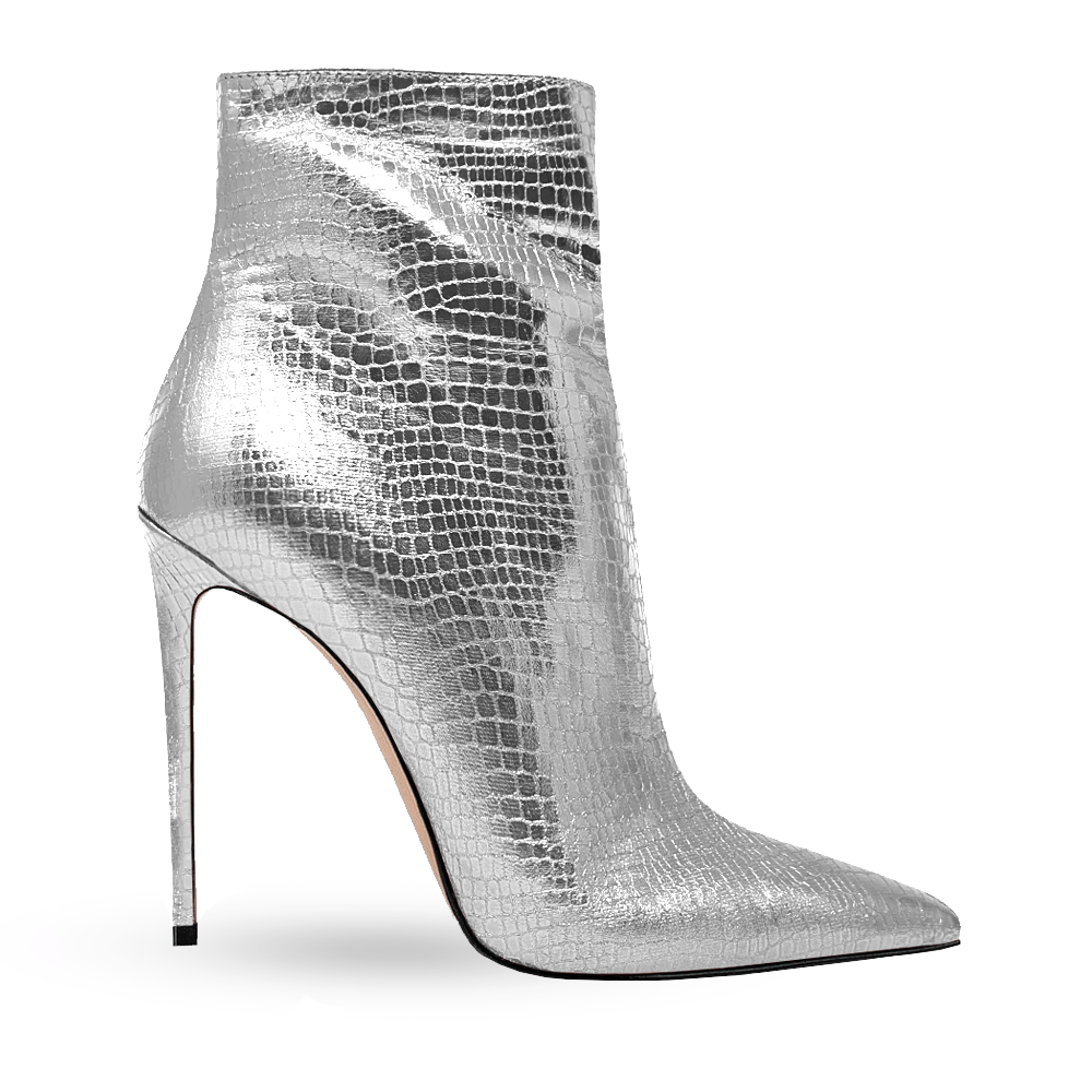 MIRELLE ARGENT LAMINÉ – Identità Shoes